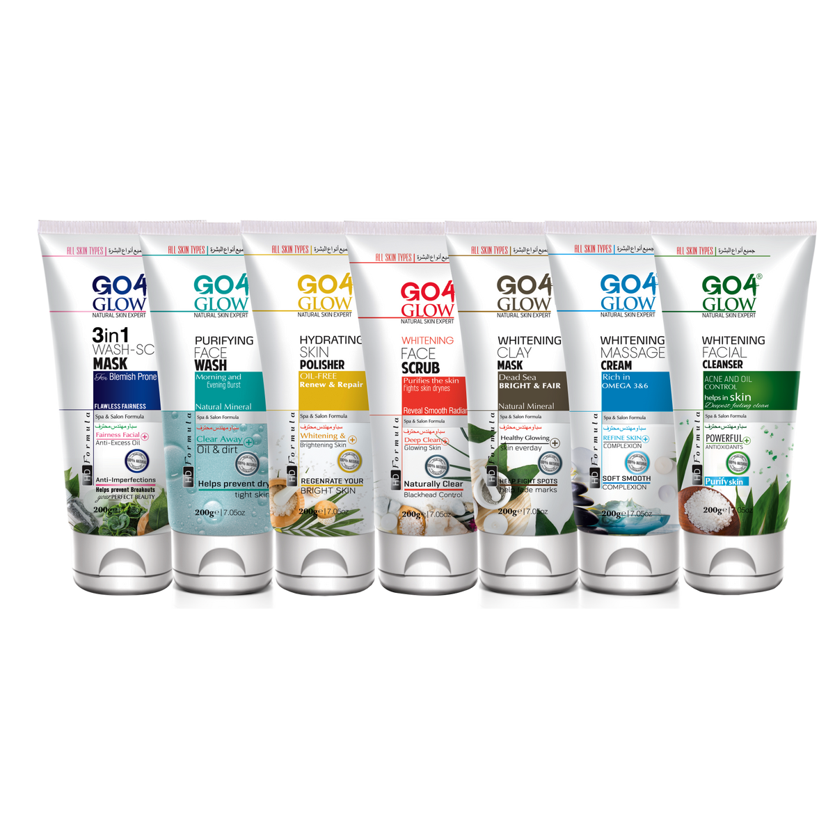 Go4Glow Professional Facial Set (7 Tubes) – Colorline Cosmeceutical